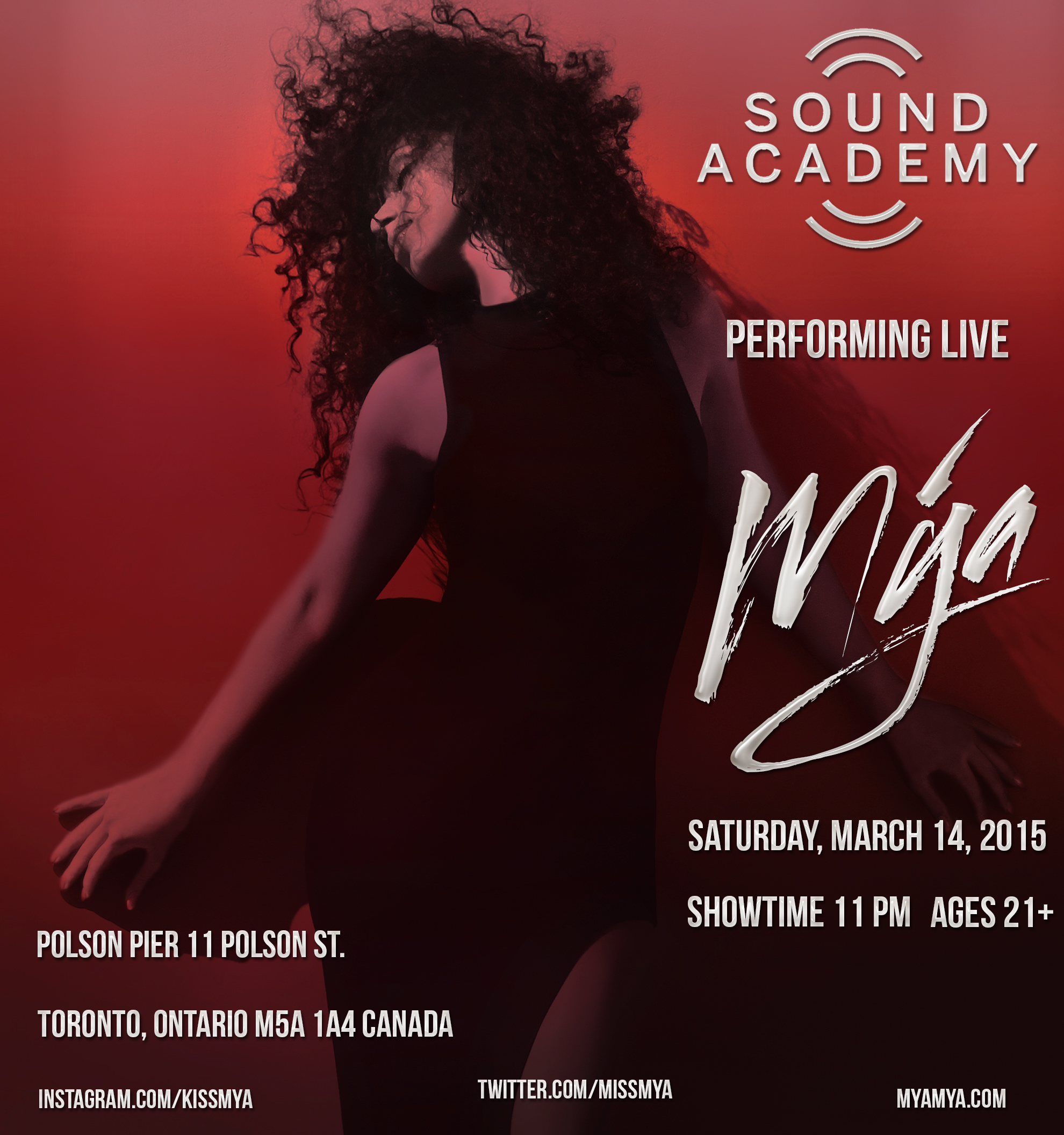 3/14/15 Mya Performing Live at Sound Academy!!! (Toronto, Ontario ...