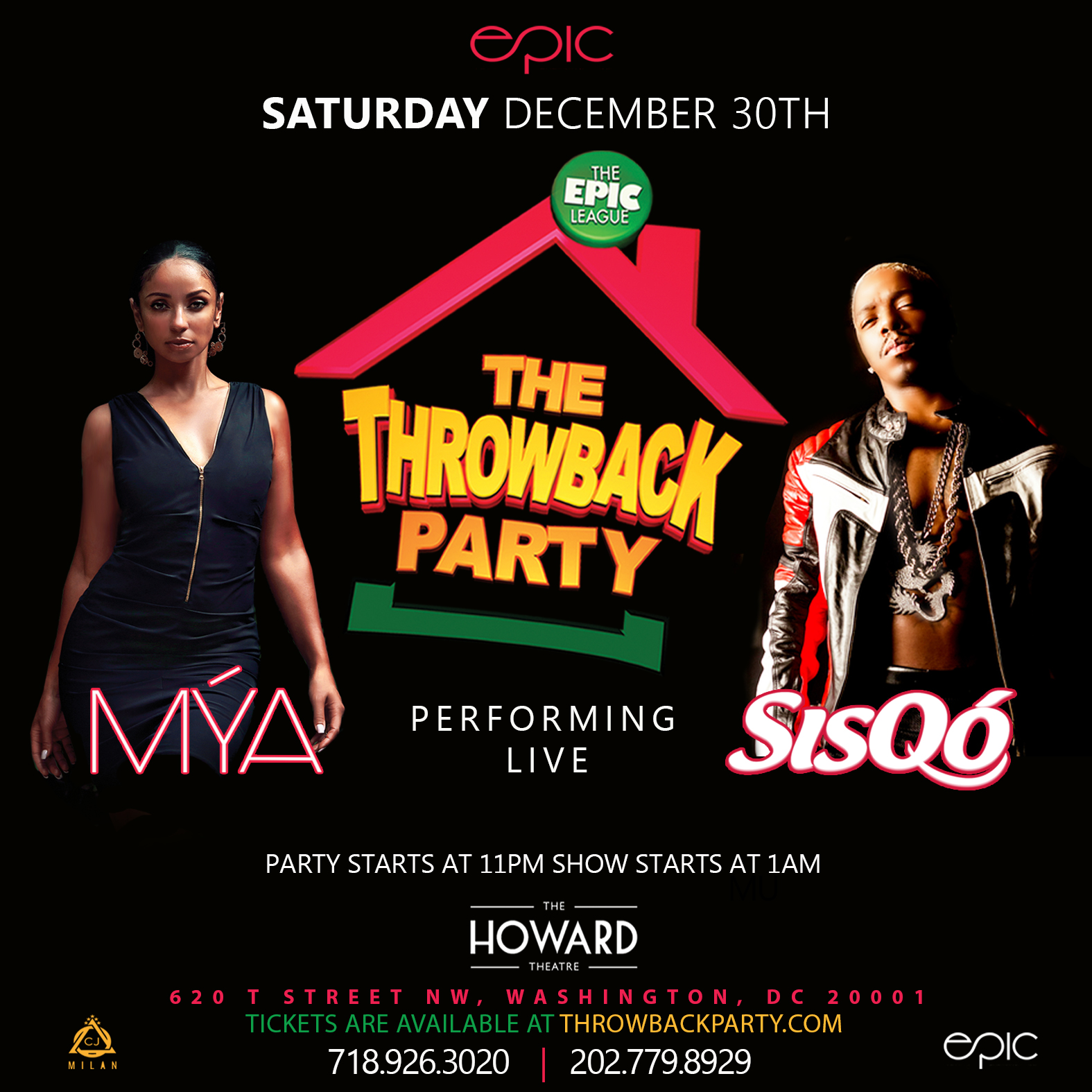 Mya live at Howard Theater! (Washington, DC) - Mýa